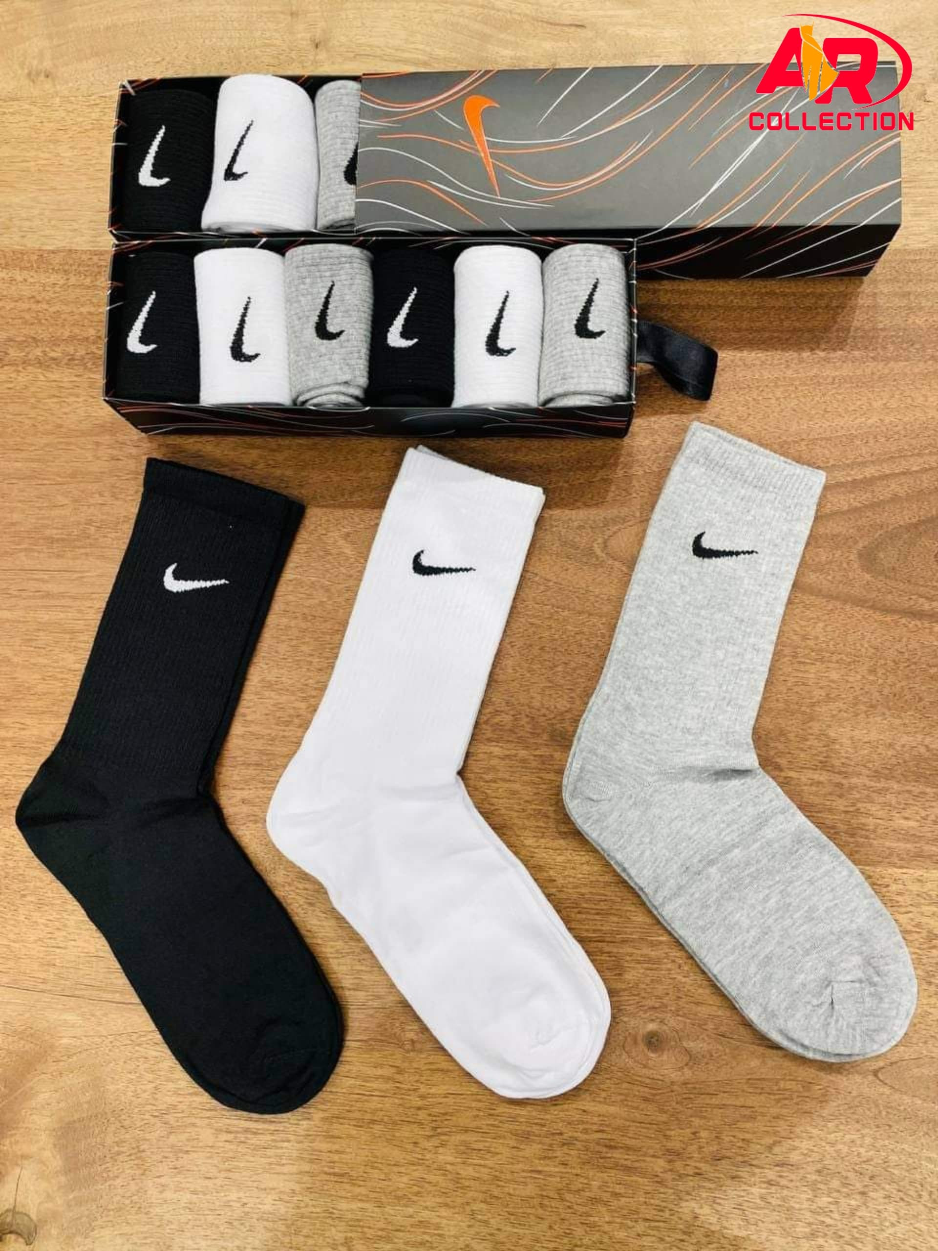 Long Size Socks Combo Pack (6 Pair in 1 Box) || 1010