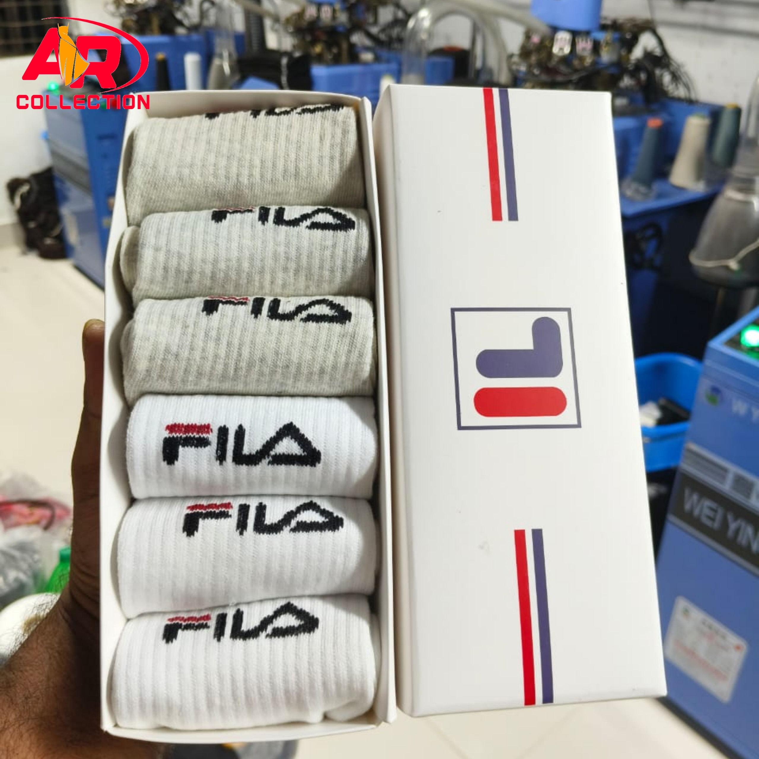 Mid crew Socks Combo Pack (5 Pair in 1 Box) || 1038